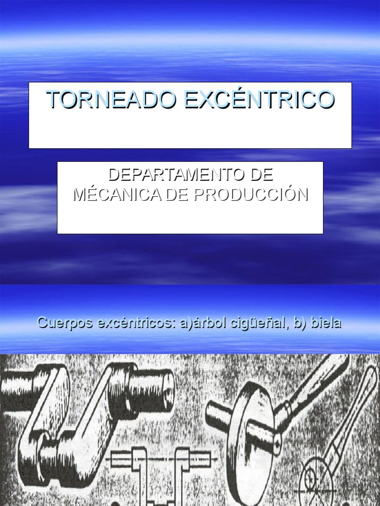 Torneado Excéntrico | Descargar gratis PDF | Engranaje | Eje