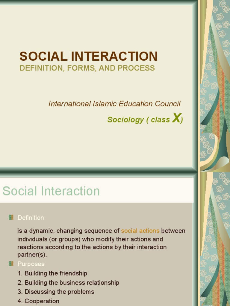 Social Interaction | PDF | Interpersonal Relationships | Communication