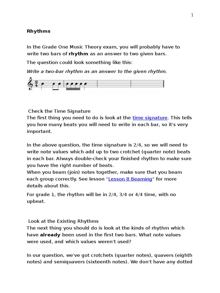 Rhythms | PDF | Rhythm | Musical Forms
