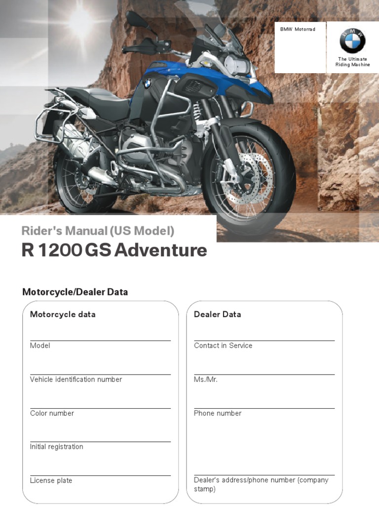 2014 BMW R 1200 GS Adventure | PDF | Anti Lock Braking System ...
