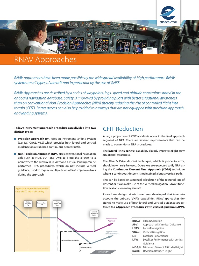 2013 Rnav Approaches Factsheet | PDF | Transport Safety | Aviation