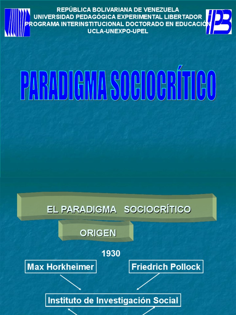 Enfoque Sociocritico | PDF | Paradigma | Escuela de Frankfurt