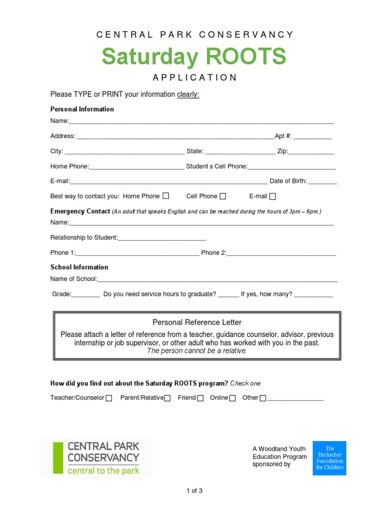 Saturday Roots Application | PDF | Teachers | Communication