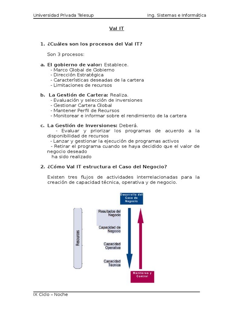 Procesos y Beneficios de Val IT en TI | PDF | Cobit | Beneficio (economía)