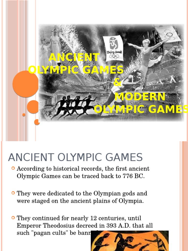 Ancient vs. Modern Olympic Games | PDF | Olympic Games | Multi Sport Events