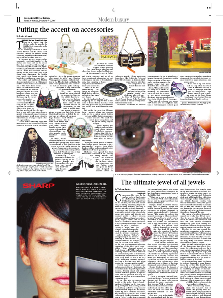 United Arab Emirate's Luxury Accessories | PDF | Diamond | Luxury Goods