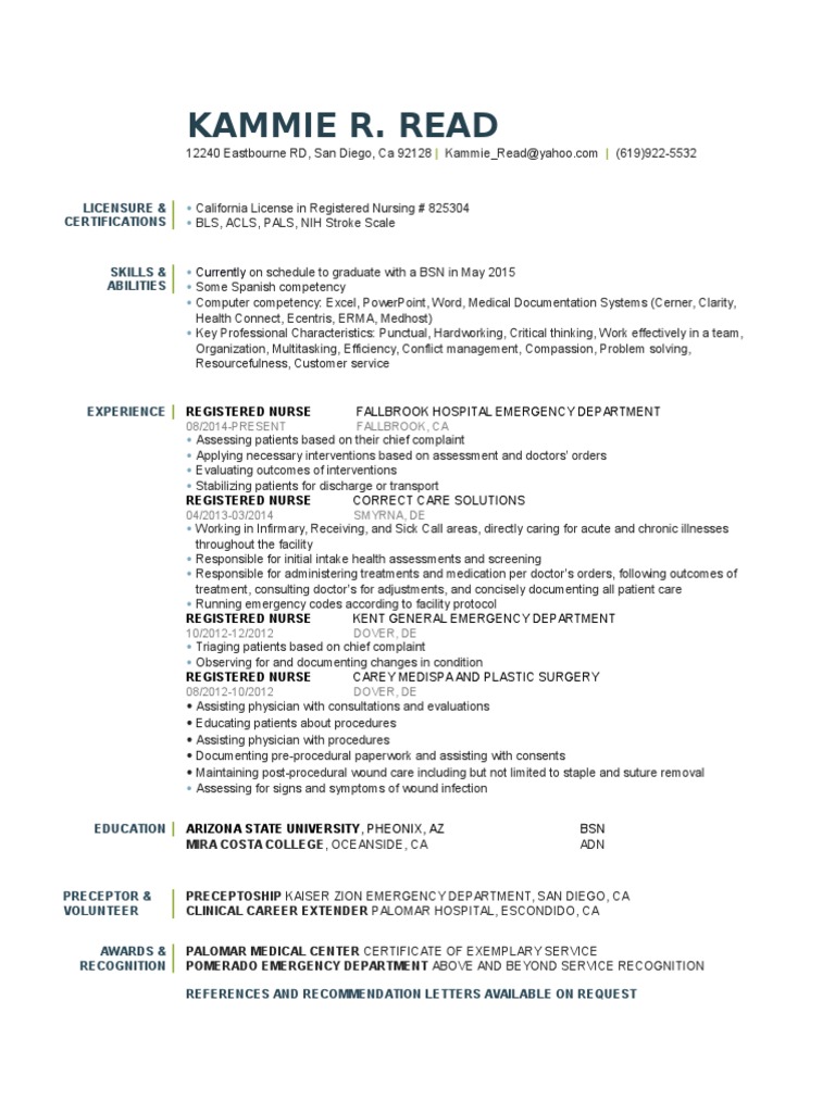 One Page Resume | PDF