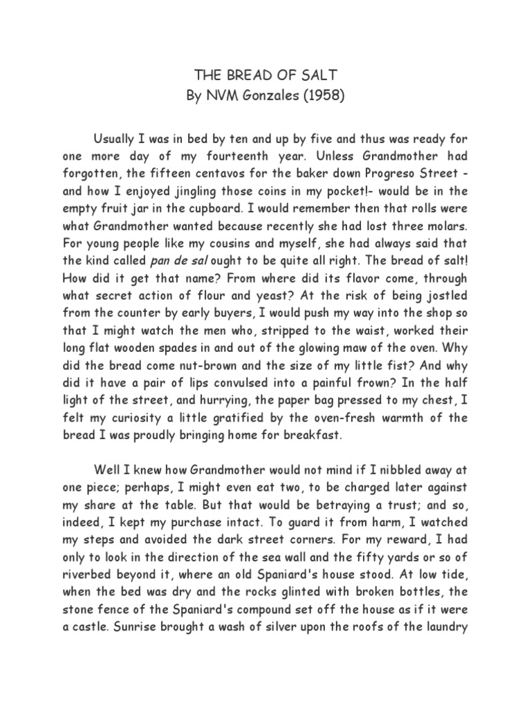 The Bread of Salt