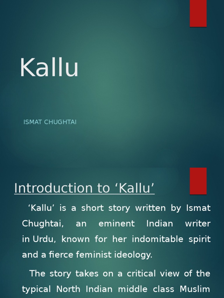 Kallu by Ismat Chughtai | PDF