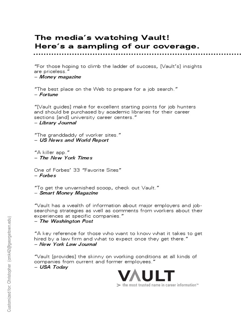 Vault Career Guide To Private Wealth Management (2007) | PDF | Wealth ...