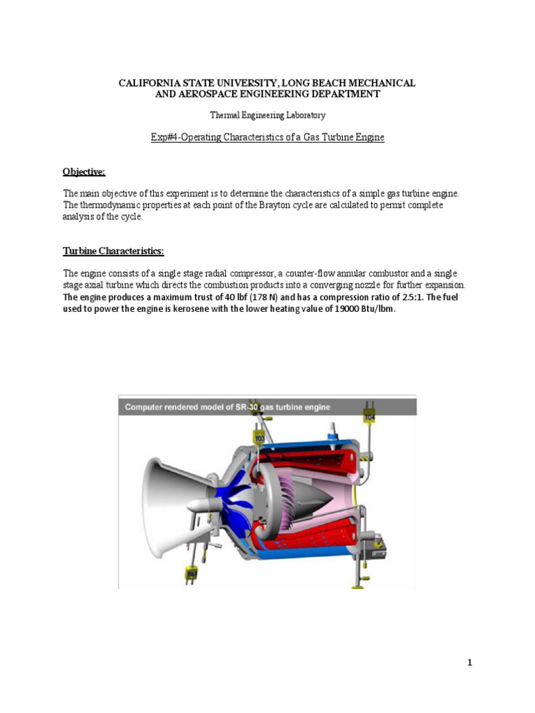 Exp#4-Gas Turbine | PDF | Gas Turbine | Internal Combustion Engine