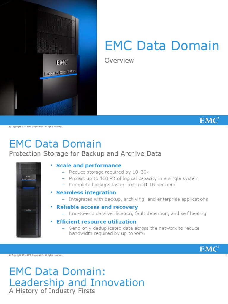 EMC Data Domain Technical Overview | Download Free PDF | Replication (Computing) | Backup