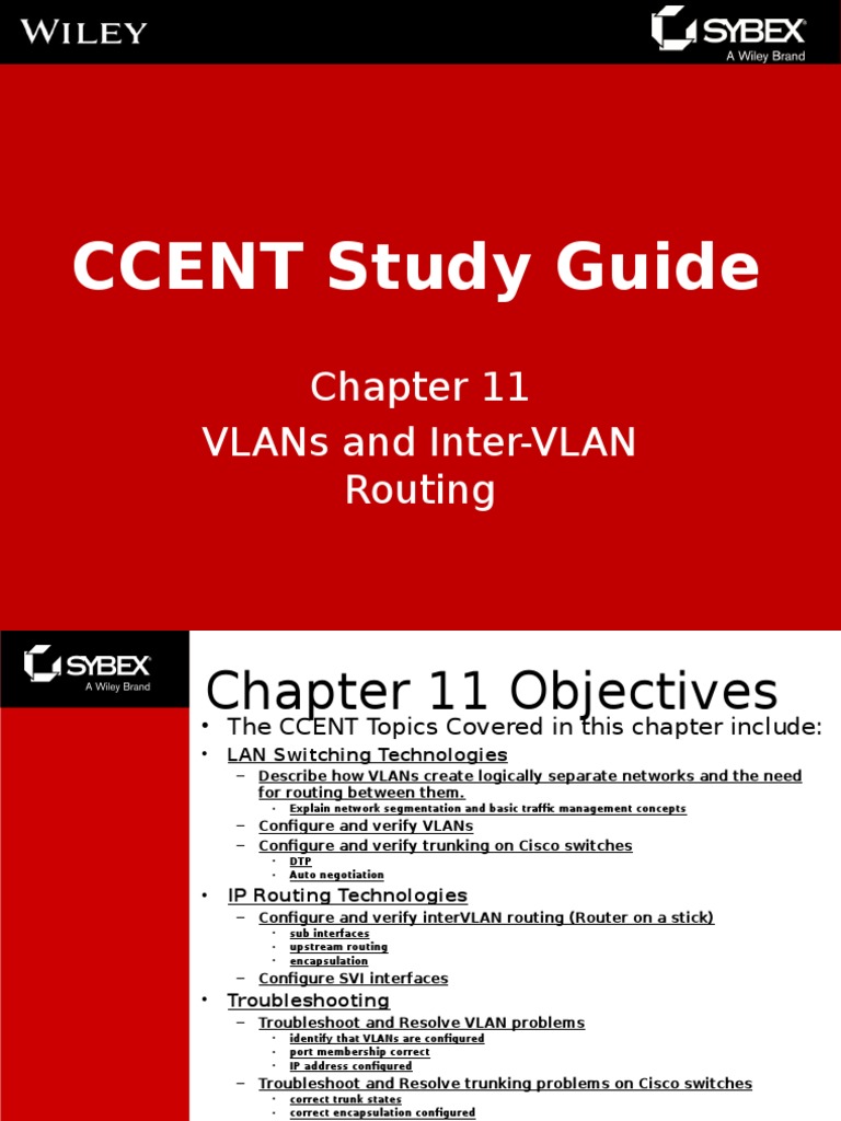 Ccent Study Guide: Vlans and Inter-Vlan Routing | PDF | Network Switch ...
