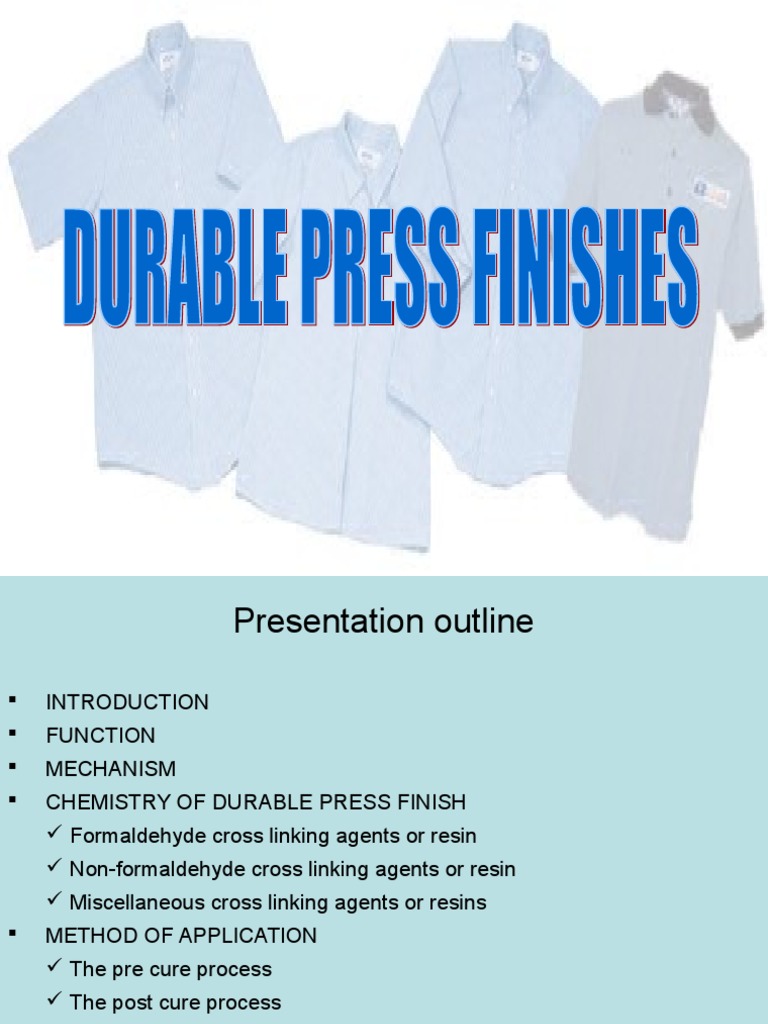 Durable Press Finishes | PDF | Textiles | Knitting