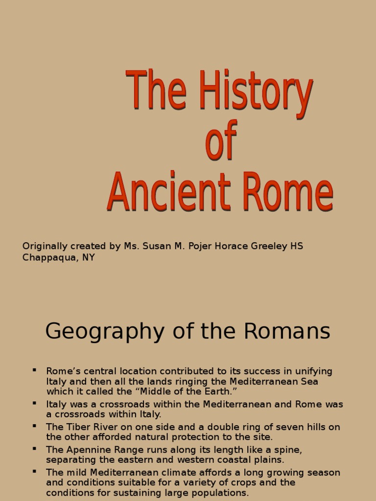 History of The Roman Empire | PDF | Ancient Rome | Byzantine Empire