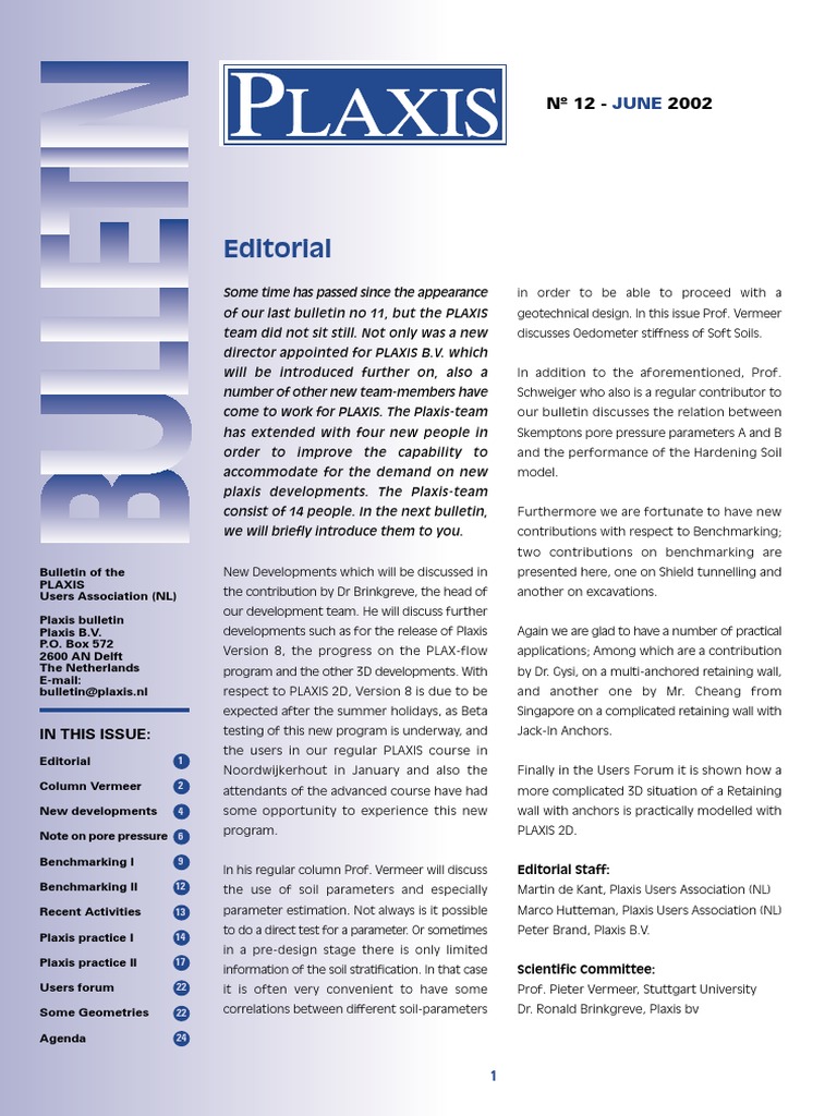12 Plaxis Bulletin-With Shotcrete | PDF | Strength Of Materials ...