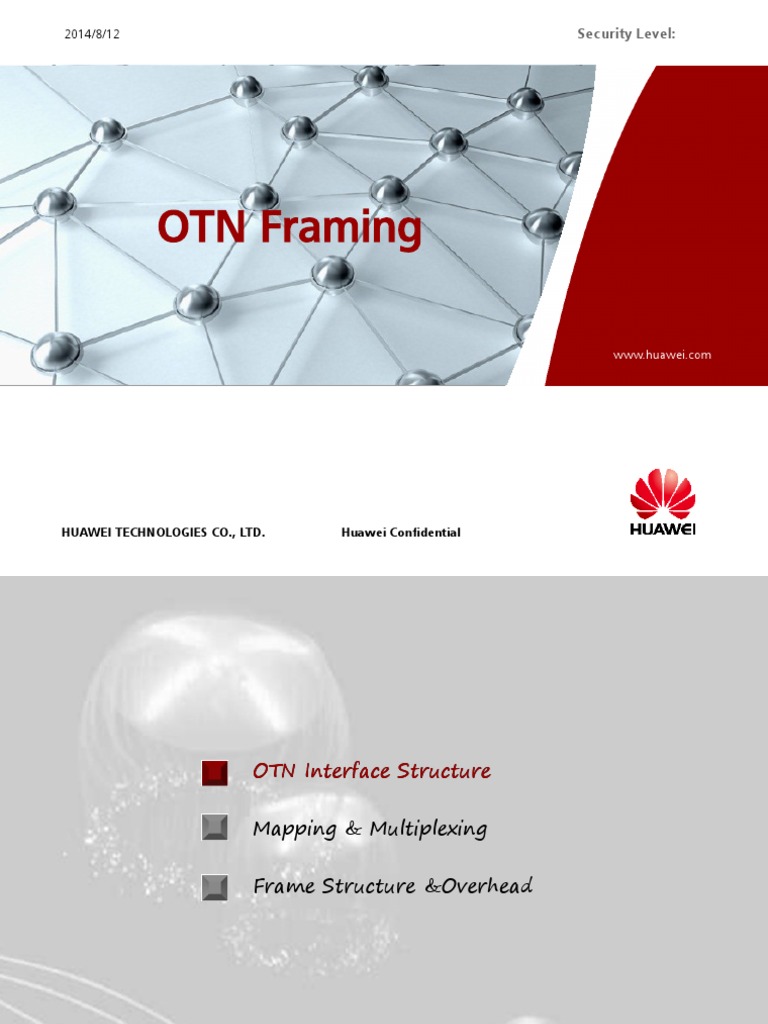 Otn Framing v1.0 (PDF) | Telecommunications Infrastructure | Optics