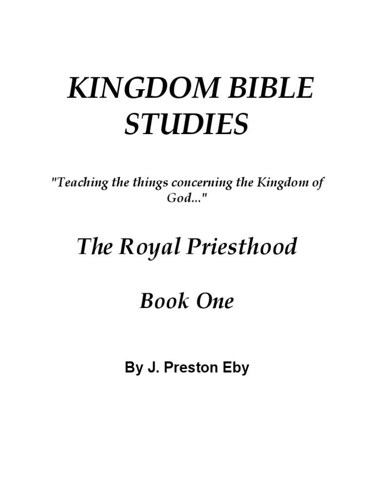 The Royal Priesthood Book 1 | PDF | Priest | Sacrifice