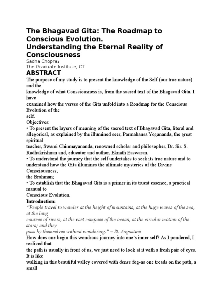 The Bhagavad Gita | PDF | Eknath Easwaran | Bhagavad Gita