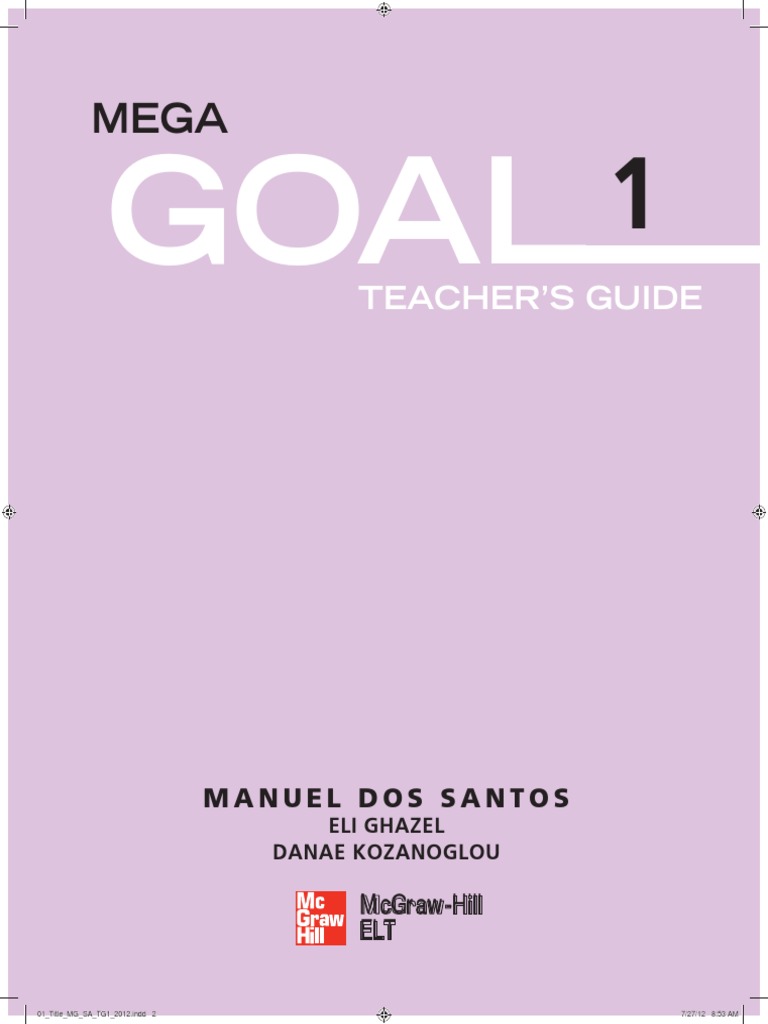 Mega Goal 1 TG-lowres-2 | PDF | Reading (Process) | Reading Comprehension