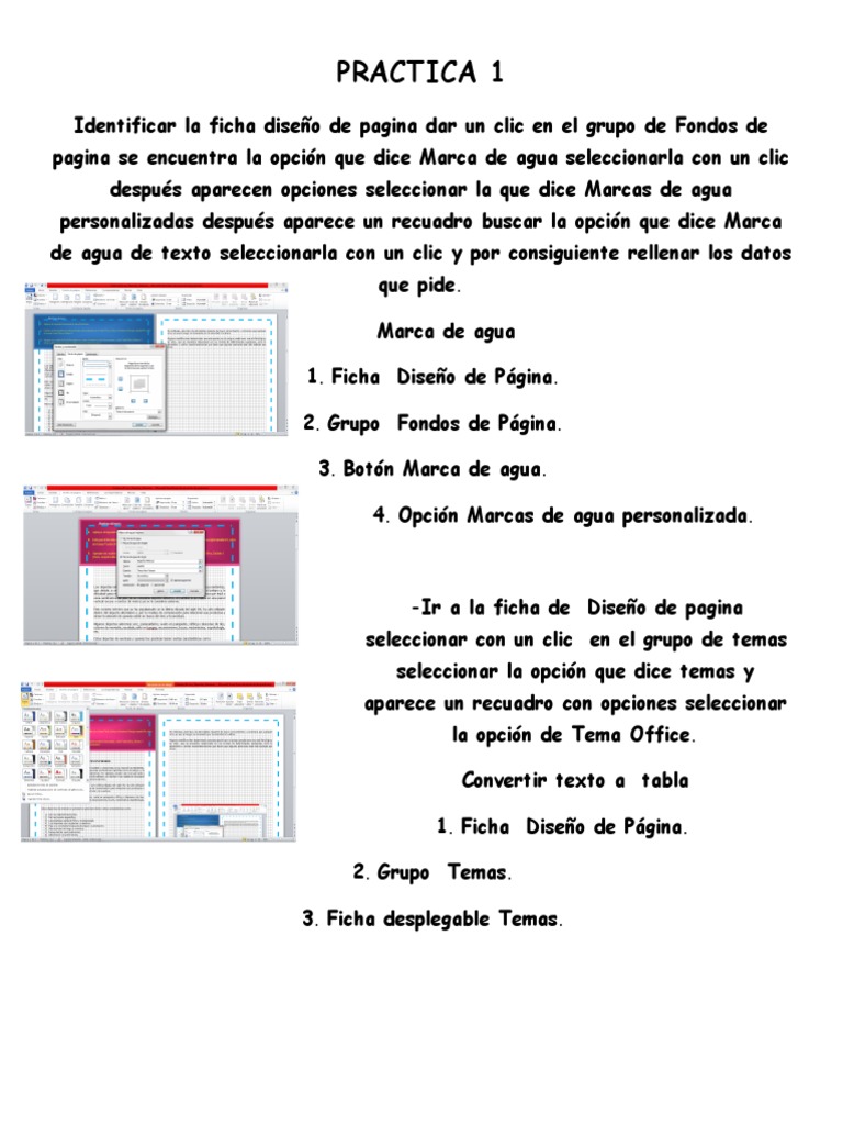 Practicas de Word | PDF | Point and Click | Ventana (informática)