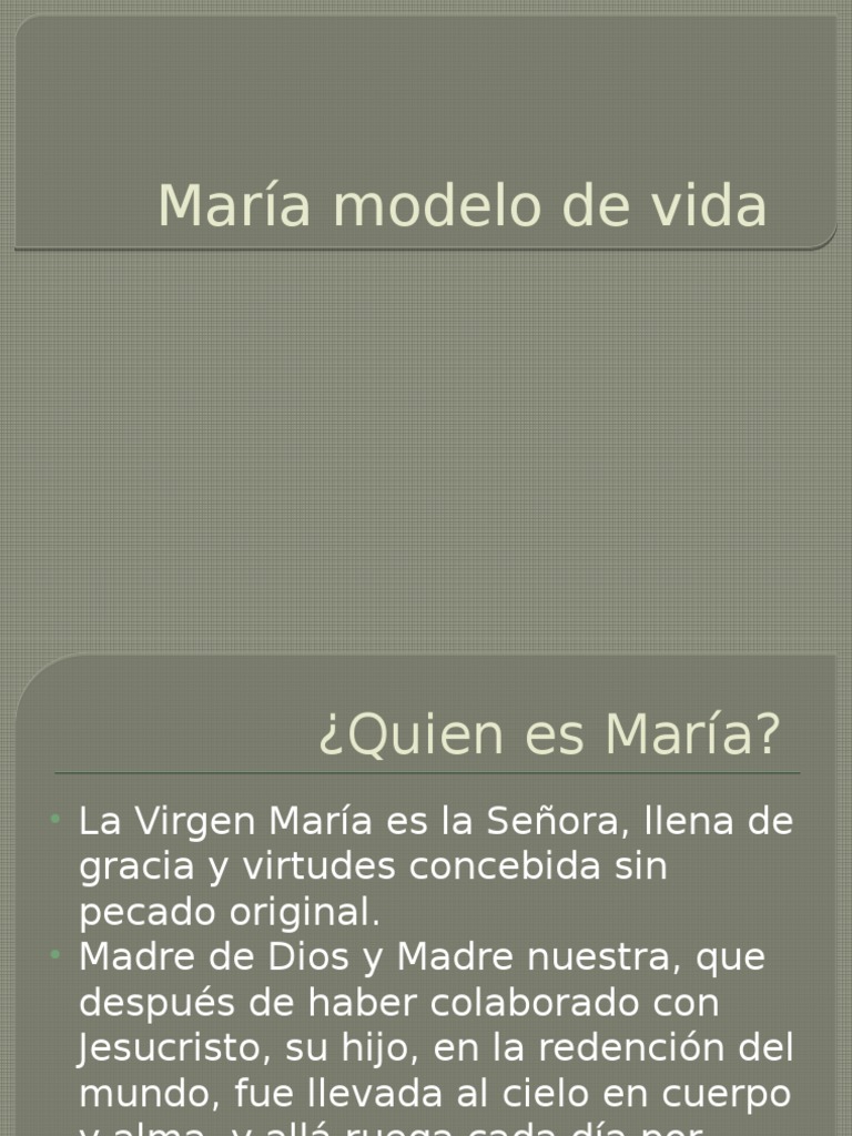 María Modelo de Vida | PDF | María, madre de Jesús | Creencia religiosa ...