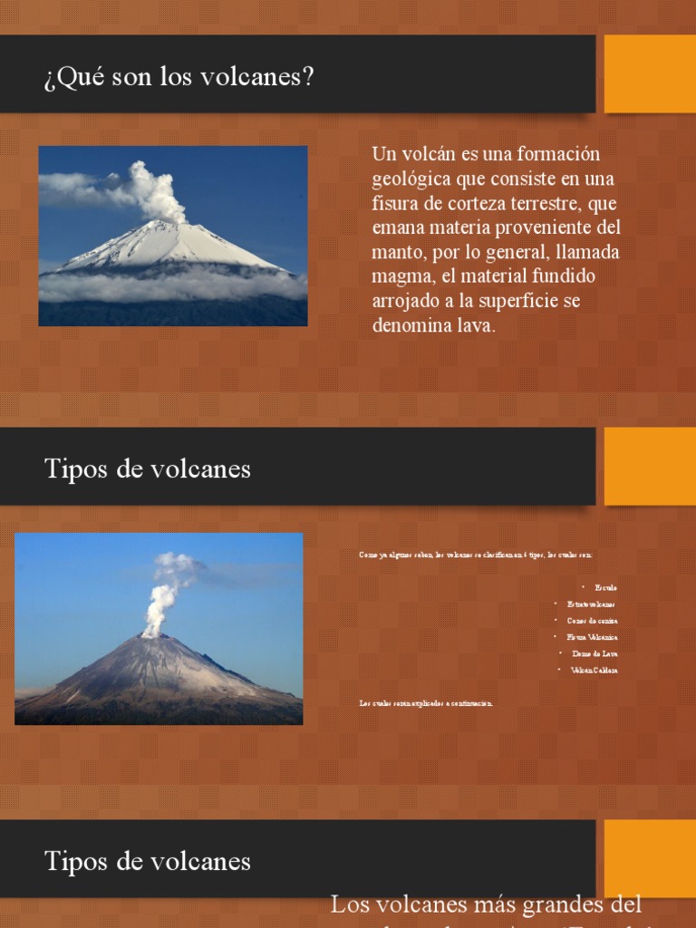 Tipos de Volcanes | Volcán | Tipos de erupciones volcánicas