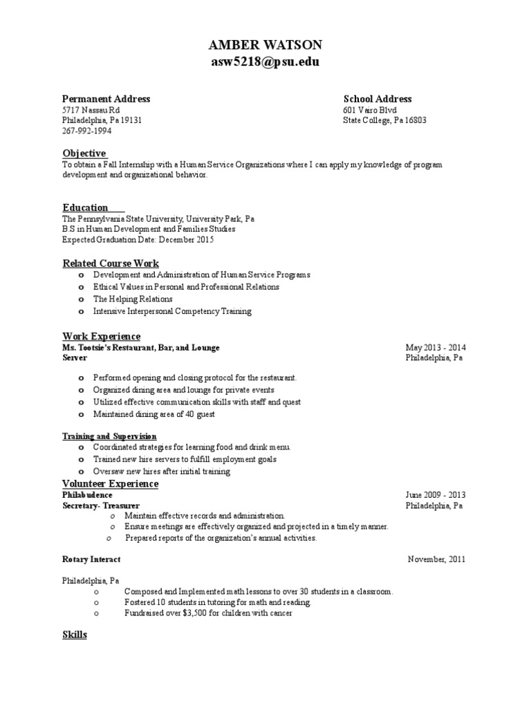 Amber S Resume | PDF