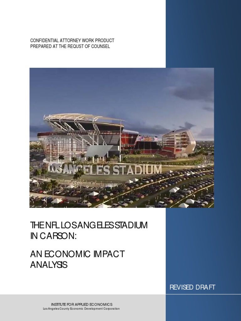 Carson NFL Stadium Economic Impact Analysis | PDF | Taxes | Employment