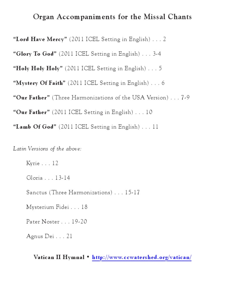 Roman Missal | PDF | Mass (Liturgy) | Gregorian Chant