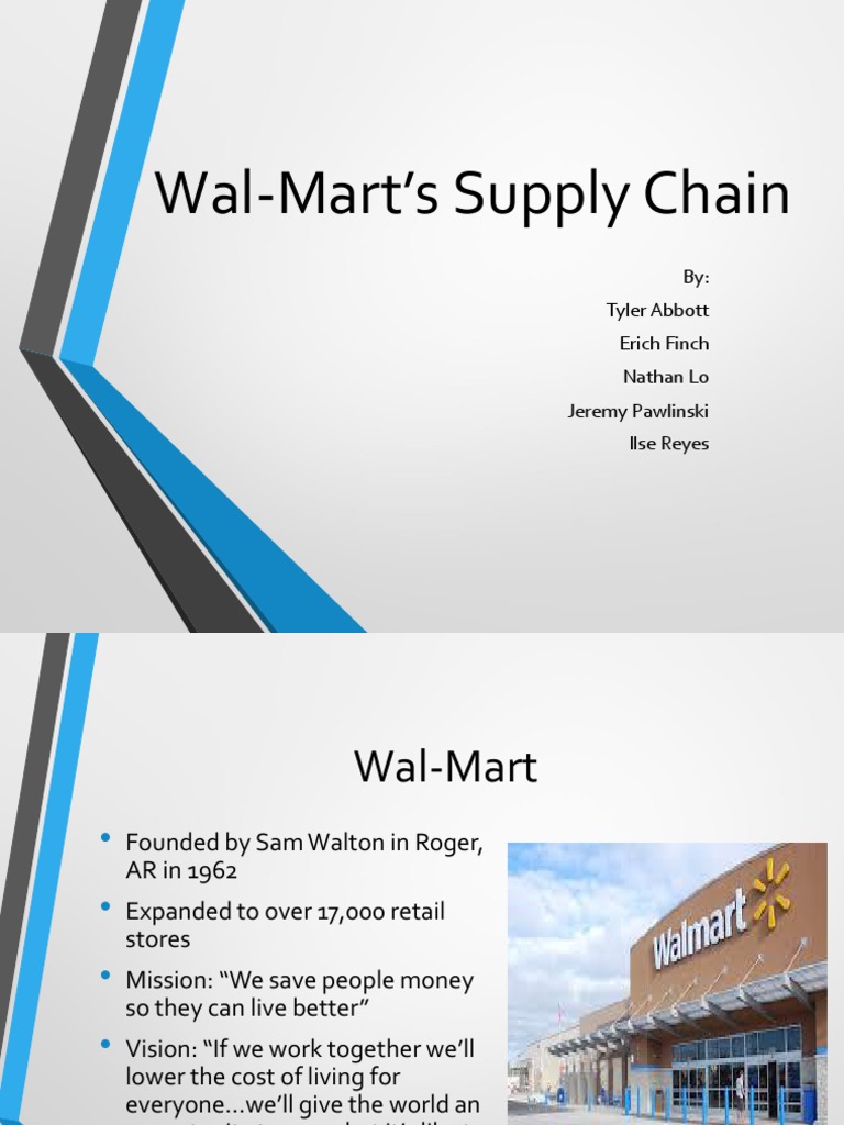 SCM Wal-Mart Presentation | PDF | Walmart | Retail