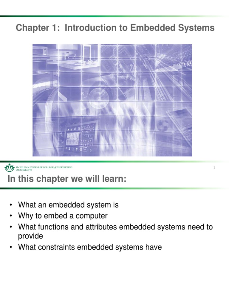 Chapter 1: Introduction To Embedded Systems | PDF | Embedded System | Car