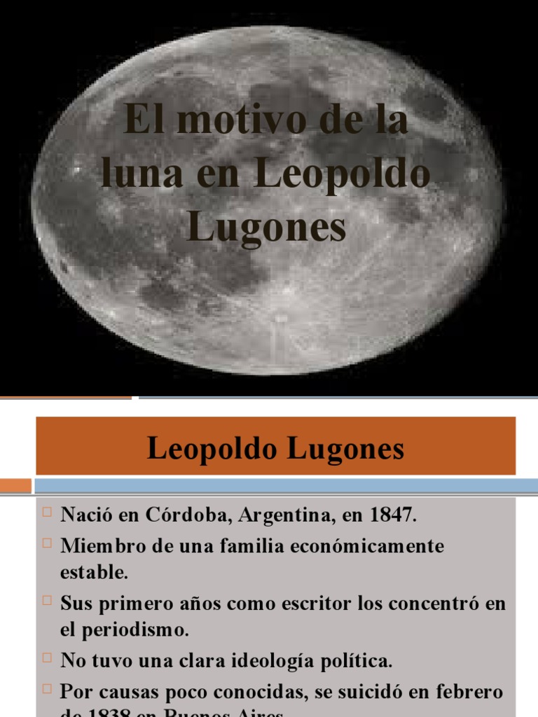 El Motivo de La Luna en Leopoldo Lugones | PDF | Clásicos