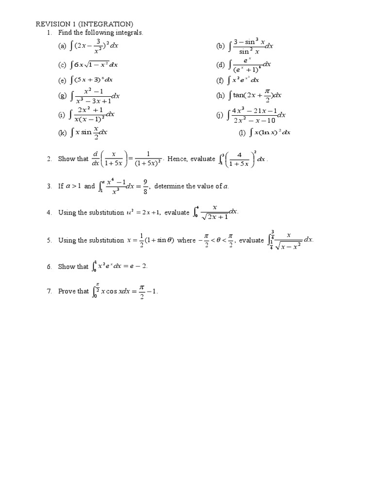 Revision 1 (Integration) | PDF