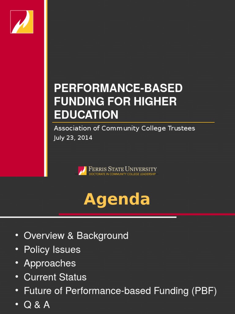 Performance-Based Funding Overview | PDF | Economies | Schools