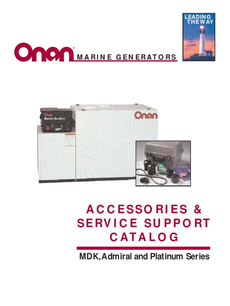 Onan Marine Accessories Catalog | PDF | Diesel Engine | Switch