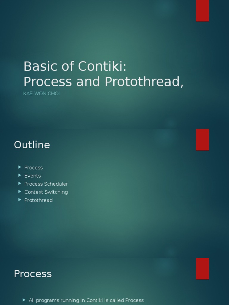 Basic of Contiki Process | PDF | Process (Computing) | Thread (Computing)
