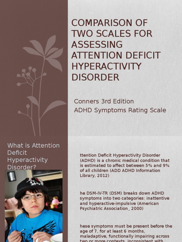 ADHD Assessment Scales Comparison | PDF | Attention Deficit ...