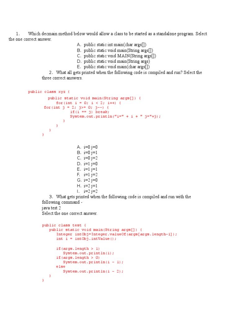 SC JP Java Dumps | PDF | Method (Computer Programming) | C (Programming Language)