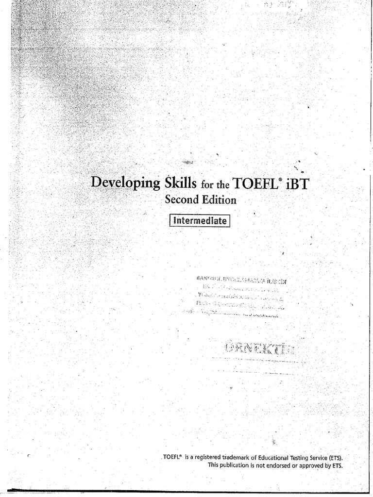 Developing Skills For The TOEFL IBT | PDF