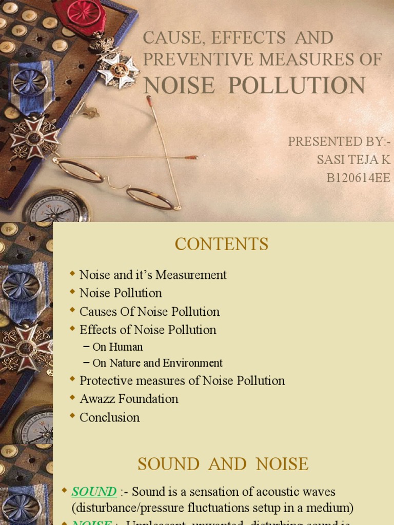 Causes and Control of Noise Pollution | PDF | Noise | Pollution