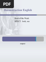 Curriculum Root Word Spect | PDF