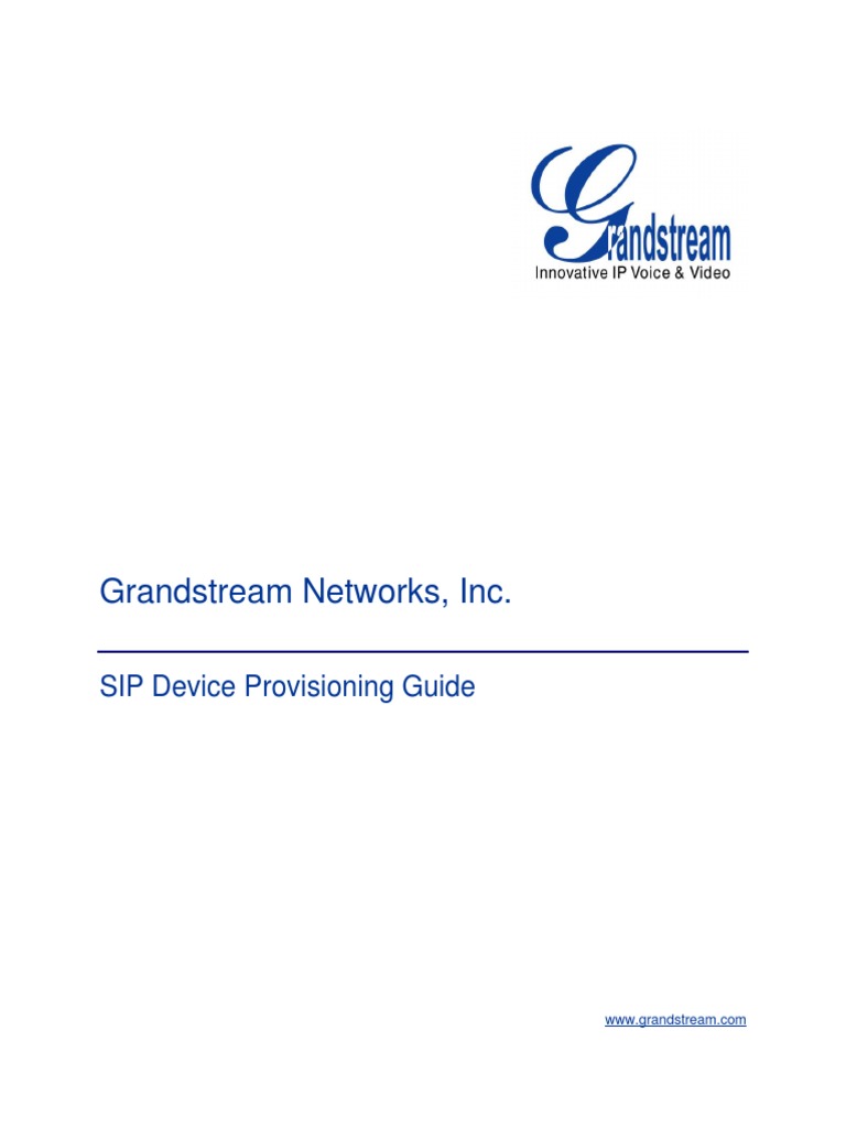 Gs Provisioning Guide Public | PDF | Provisioning | Session Initiation ...