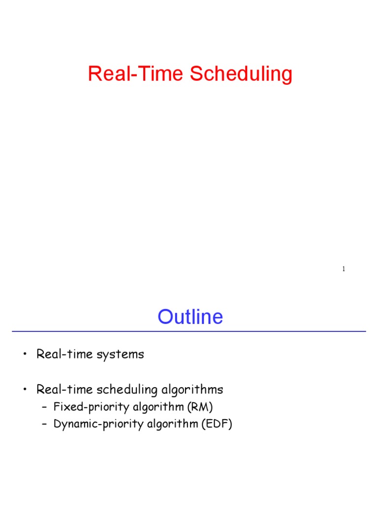 Real Time Scheduling Algorithm Pdf Scheduling Computing Real Time Computing 