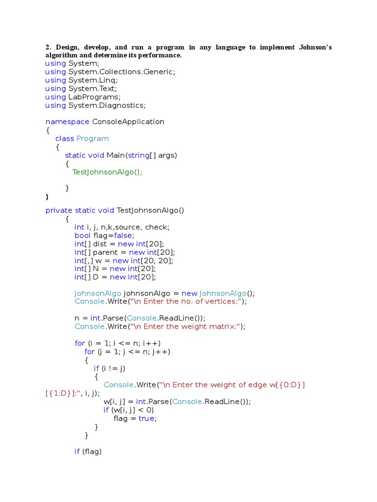 Using Using Using Using Using Using Namespace Class Static Void String Pdf Algorithms And