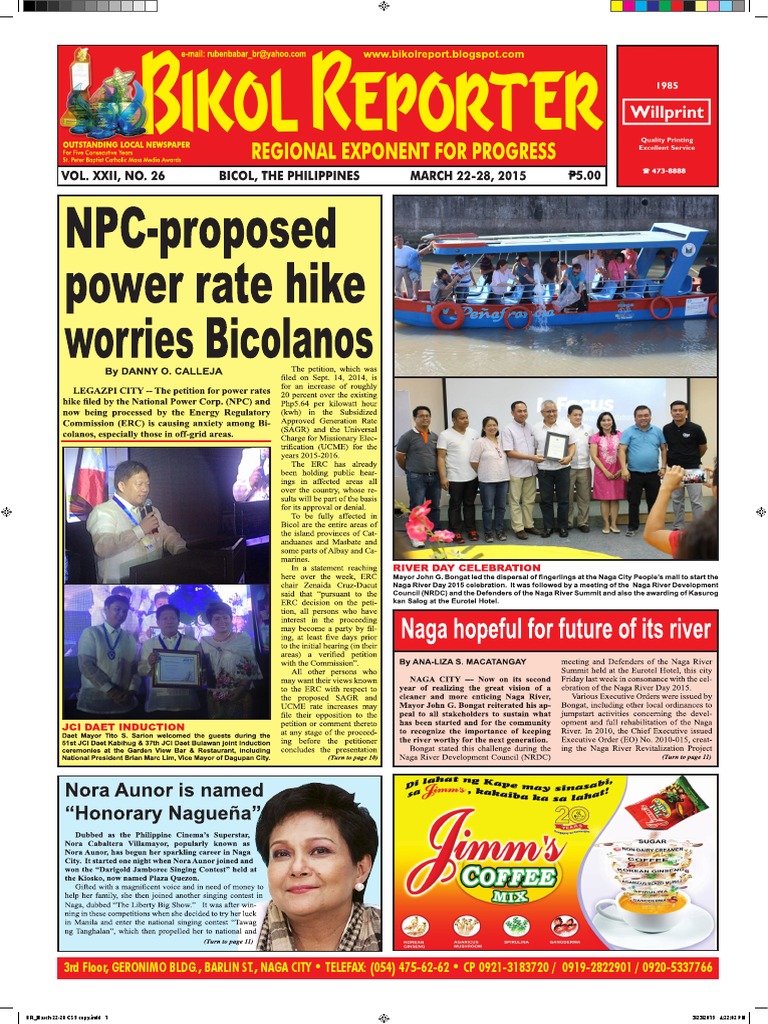 Bikol Reporter March 22 - 28 Issue | PDF | Promotion And Marketing ...