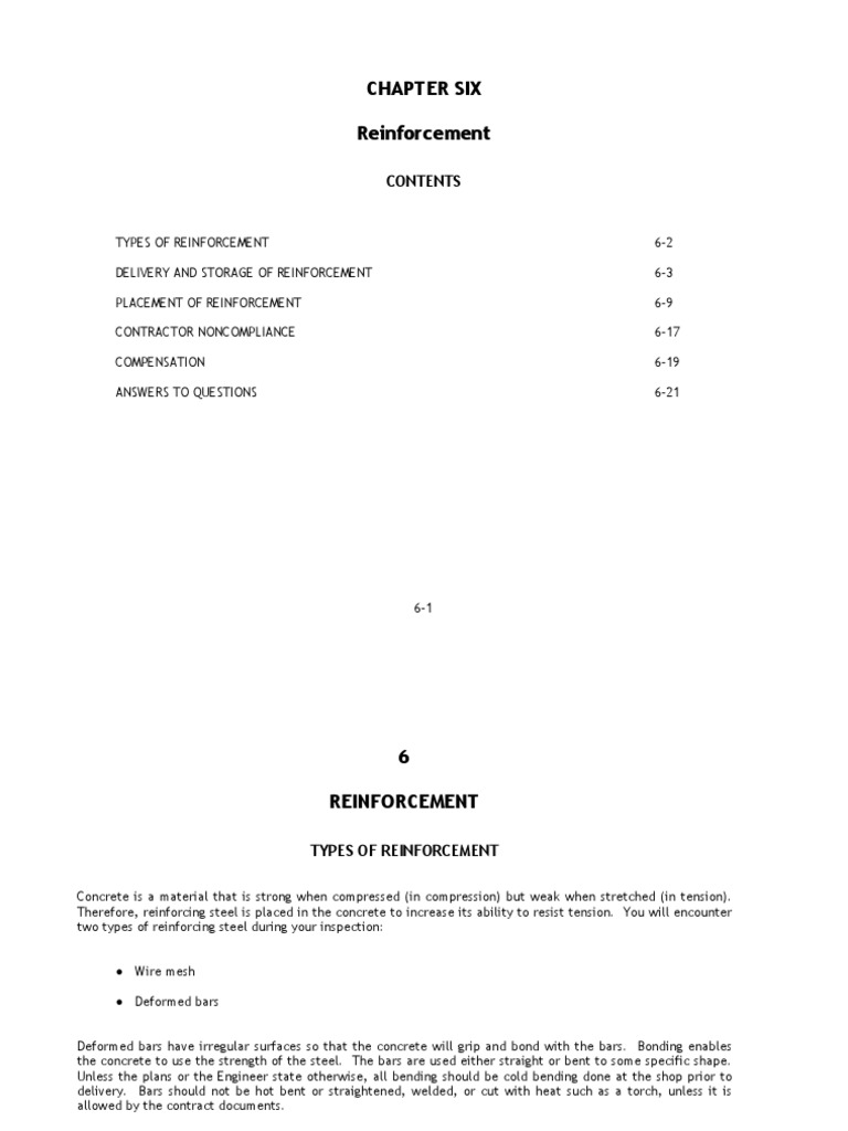 Reinforcement Inspection Guide | PDF | Concrete | Building Technology