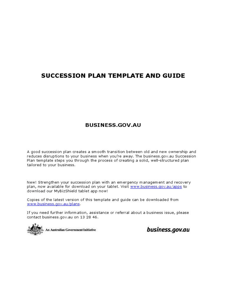 Succession Plan Template Guide | PDF | Partnership | Taxes