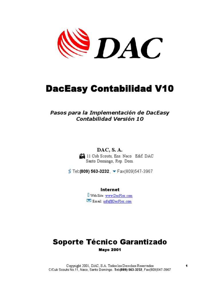 Pasos para Implementacion Daceasy Contabilidad | PDF | Contabilidad | Archivo de computadora
