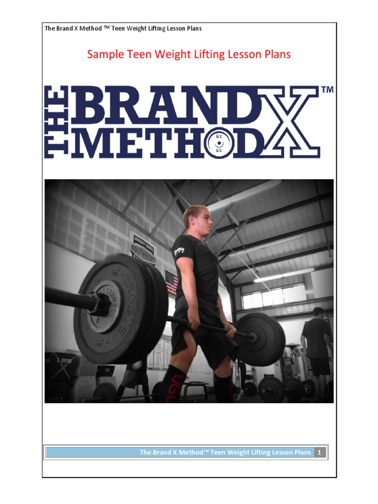 Sample Teen Weight Lifting Lesson Plans | PDF | Physical Fitness ...